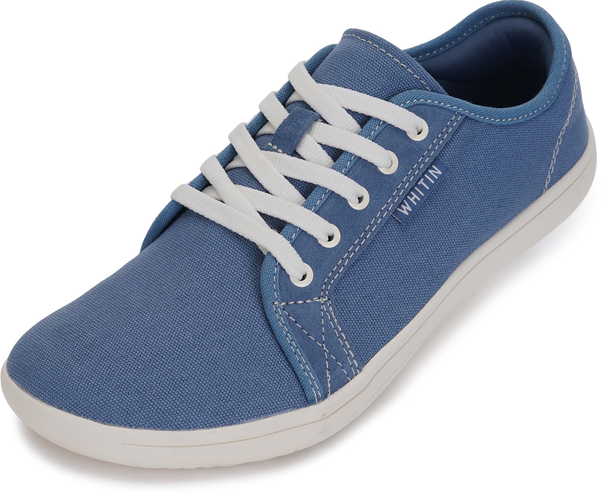 WHITIN Women's Wide Barefoot Shoes Wide Toe Box Canvas Minimalist ...
