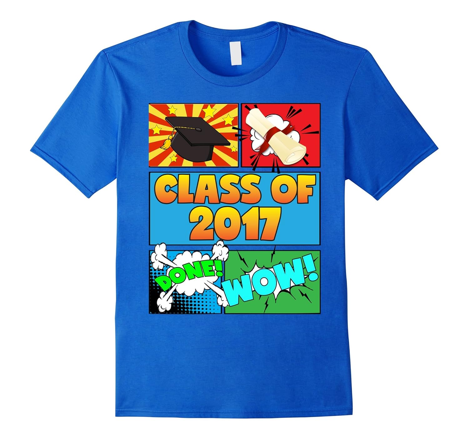 Cap And Diploma Graduation TShirt Superhero Class Of 2017-CD – Canditee
