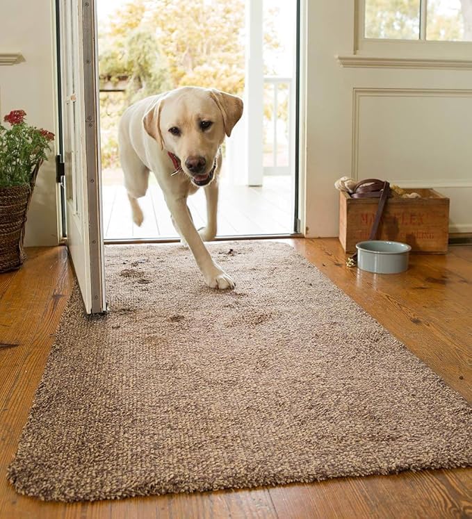 Amazon.com: Plow & Hearth Mud Rug Runner, Absorbent Dirt Trapping ...