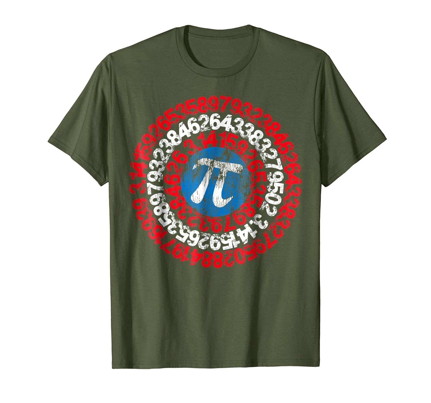 Captain Pi Superhero Shield Shirt for Math Geeks and Nerds