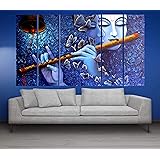 RAY DECOR Microfiber Multiple Sparkling Radha-Krishna Wall Painting ...