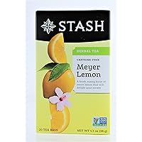 Amazon.com : Stash Herbal Tea Meyer Lemon, 20 Count Box (3 Pack ...