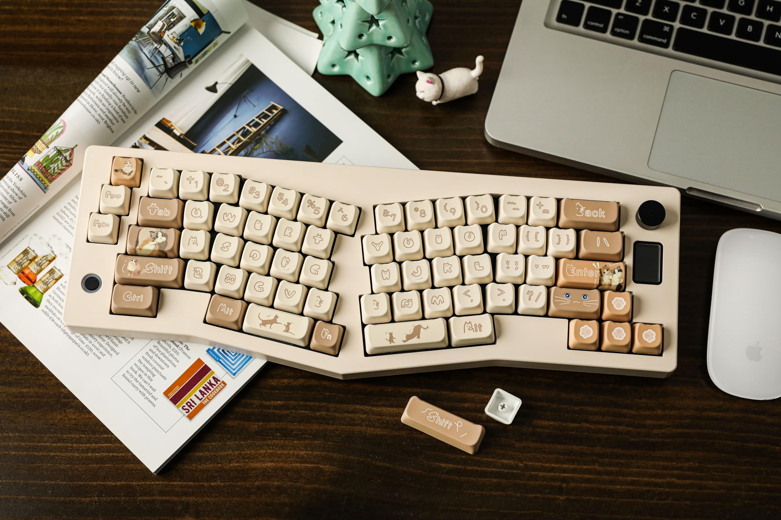 Mua EPOMAKER PurrCap 144 Keys PBT Keycaps Set, Custom Cat-shaped ...