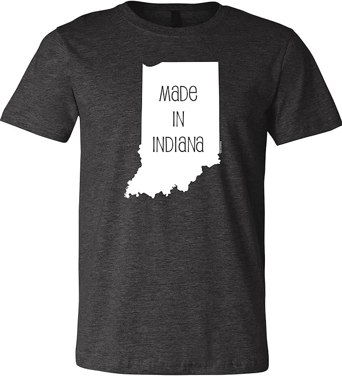 Amazon.com: Made in Indiana Men's Premium Crewneck 3001 T-Shirt ...