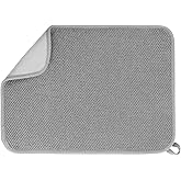 Amazon.com: mDesign Ultra Absorbent Reversible Microfiber Dish Drying ...