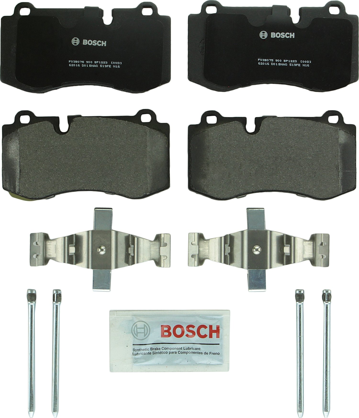 BOSCH BP1223 QuietCast Premium Semi-Metallic Disc Brake Pad Set ...