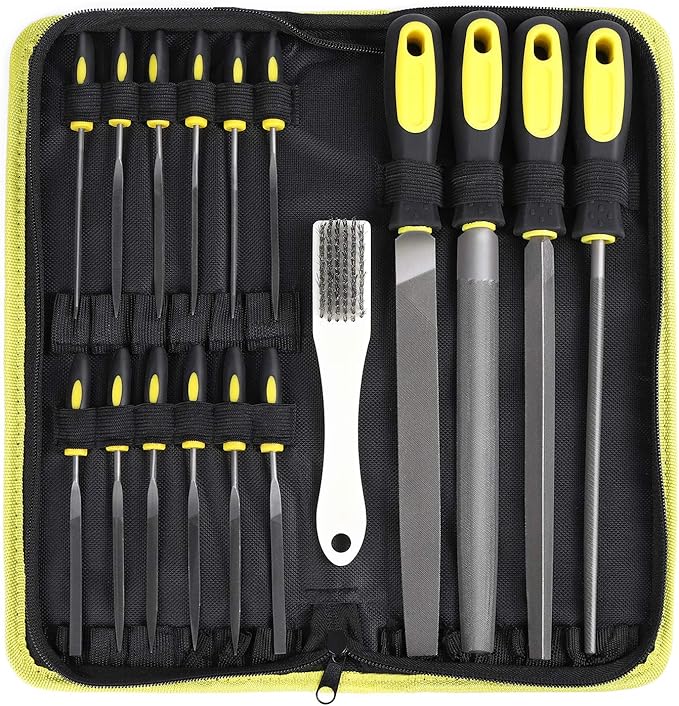 Kohree 18pcs Juego de limas Metal Lima Madera Escofinas multiusos en ...