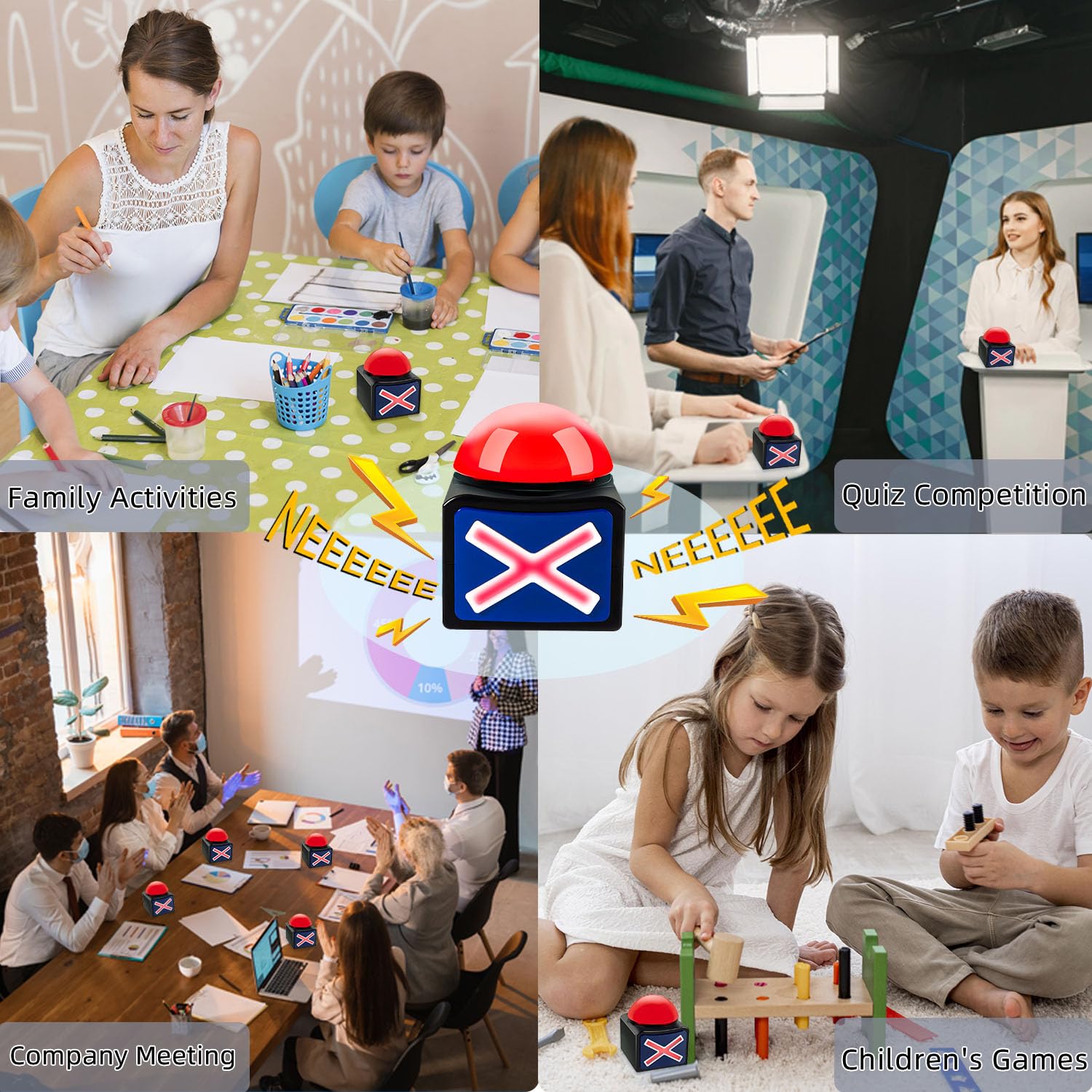 Mua BOSKEY Game Answer Buzzer Game Buzzer with Lights and Sound Snatch ...