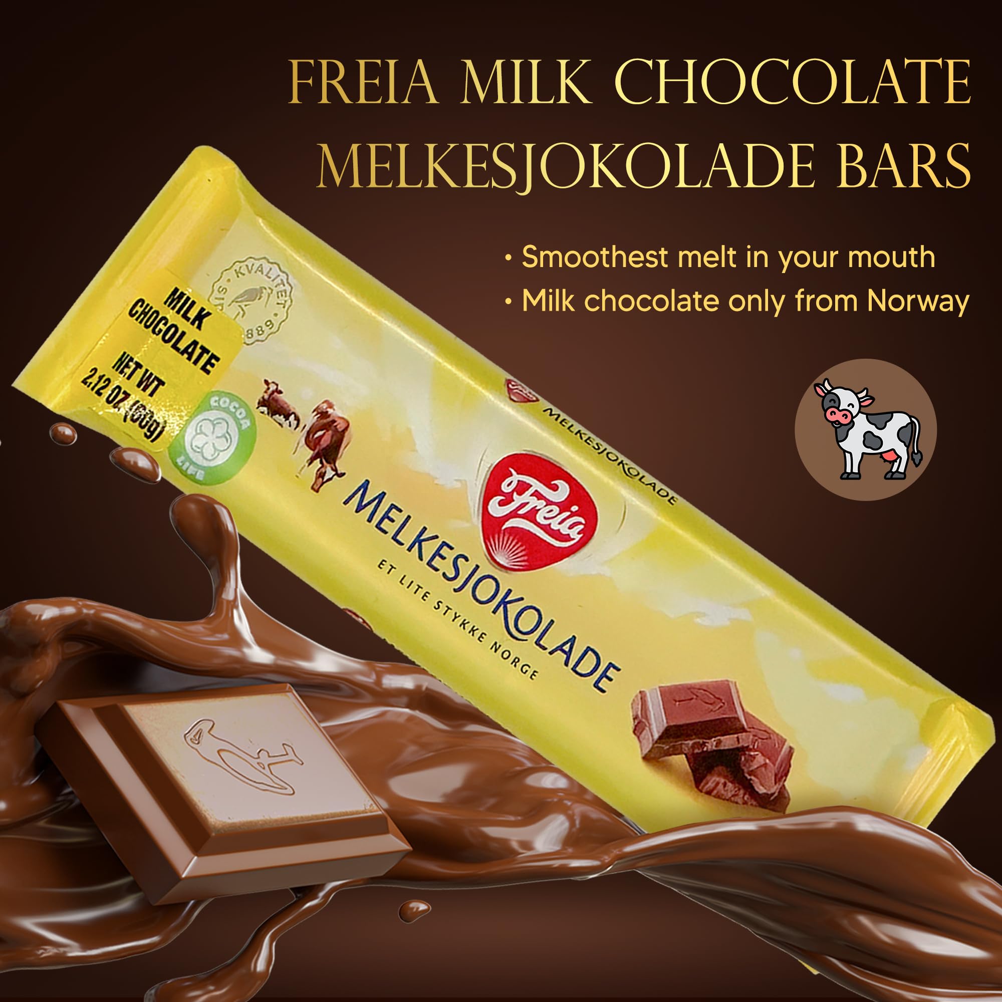 Mua Freia Norwegian Milk Chocolate Bars, 60g, 6-Pack, Individually ...