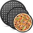 Amazon.com: CasaCulina 3PCS Round Pizza Pan with Holes, Nonstick Pizza ...