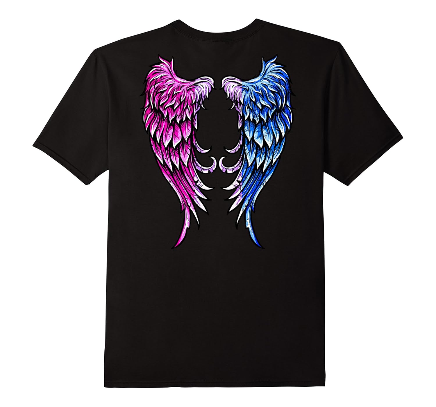 Distressed Bisexual Pride Angel Wings-Art – Artvinatee