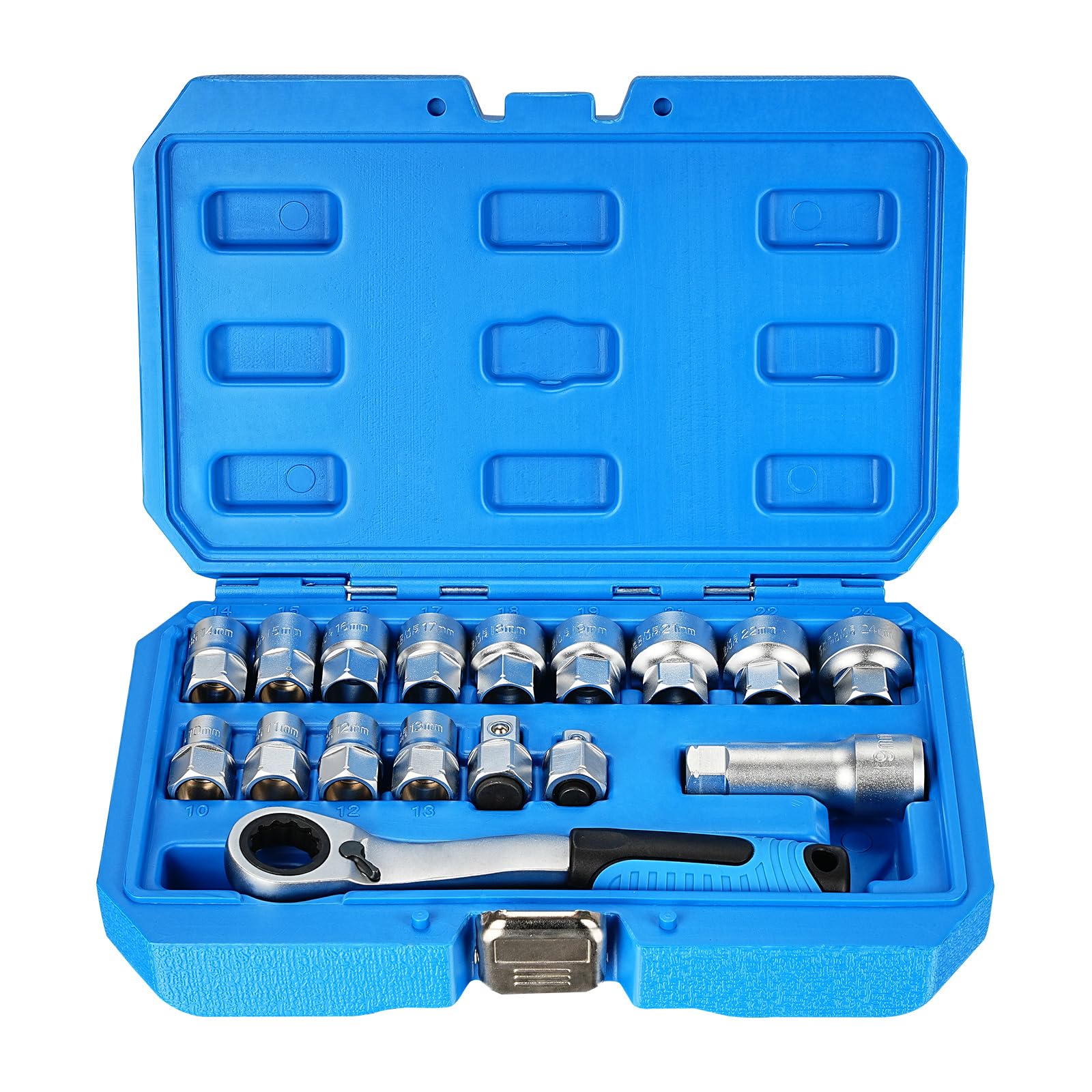 Mua 17-Piece Pass Through Socket Set, 3/8" & 1/2" Drive Pass Thru ...