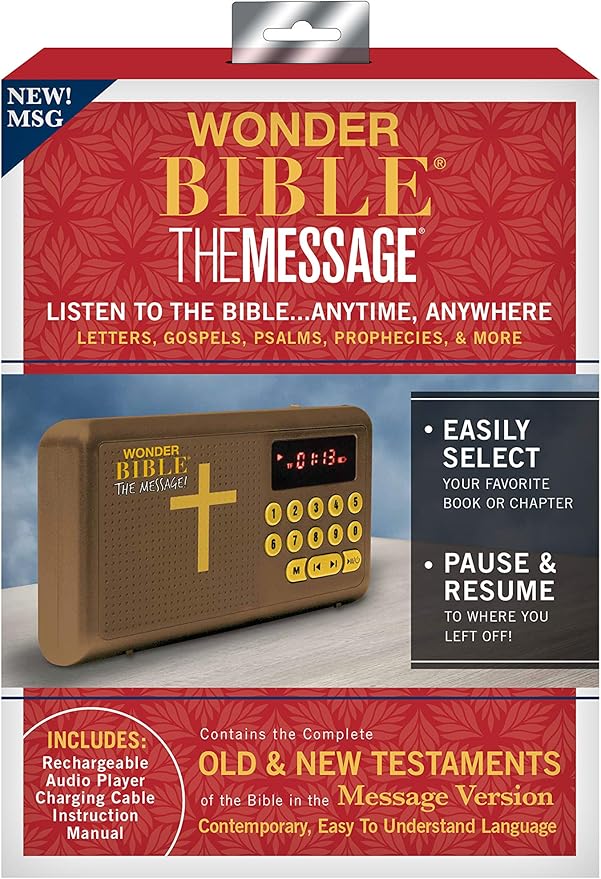 Amazon.com: Wonder Bible The Message MSG- The Audio Bible Player That ...