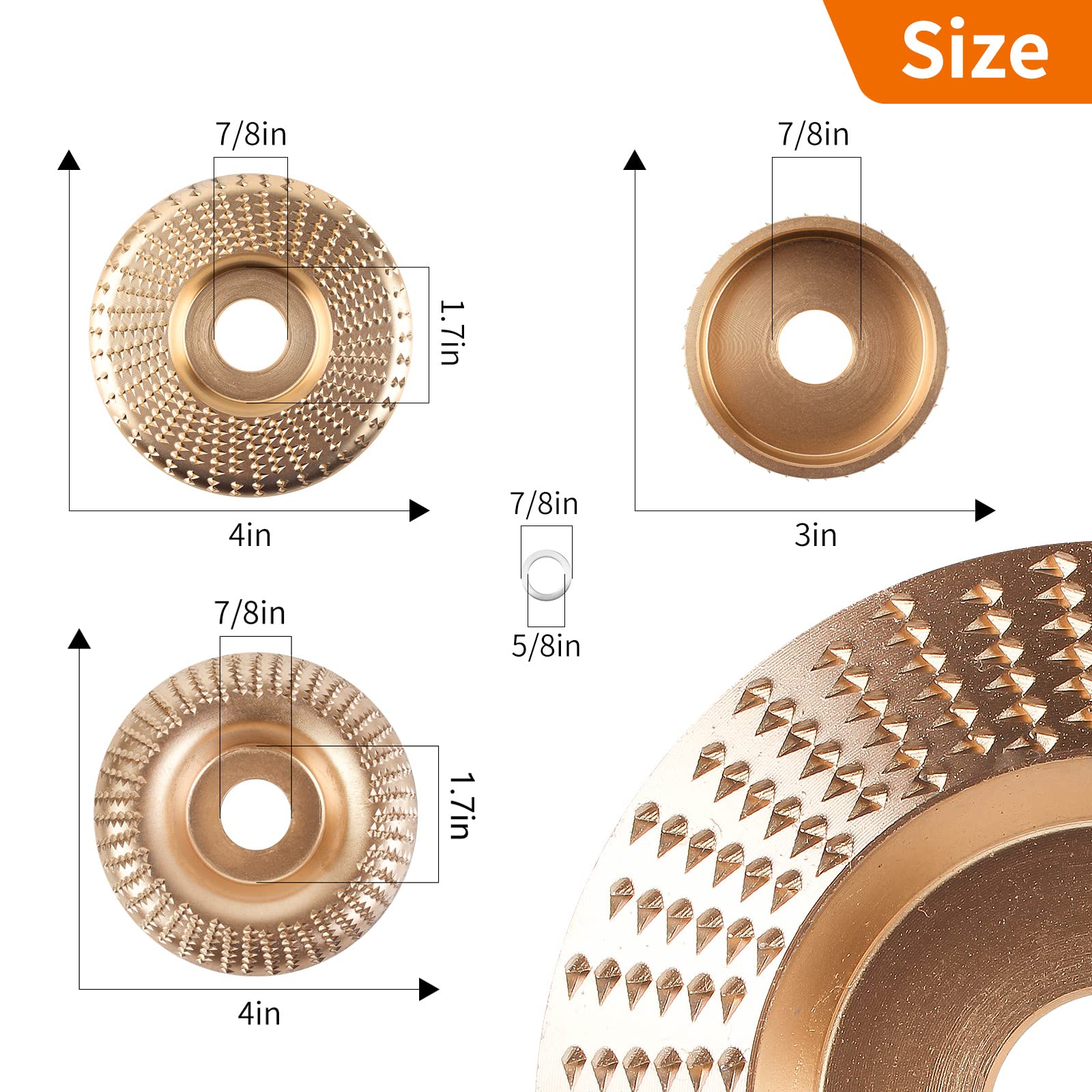 Mua Pomsare Wood Carving Disc Wood Shaping Disc Wood Shaper for Angle ...