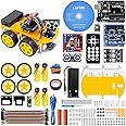 LAFVIN Smart Robot Car Kit Include Ultrasonic Sensor, Bluetooth Module,R3 Board Compatible with ...