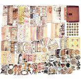 Amazon.com: 200PCS Vintage Scrapbooking Supplies Pack, Aesthetic ...