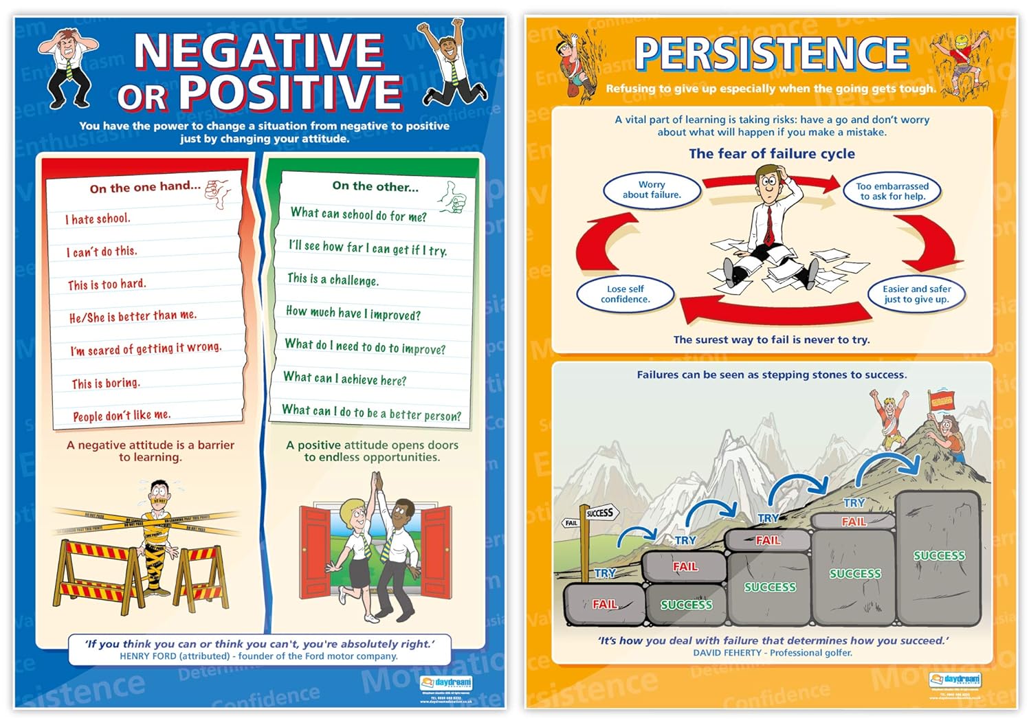 Motivation Posters – Set of 6 | Motivation Posters | Gloss Paper ...