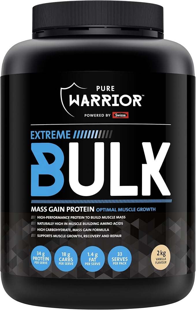 Swisse Pure Warrior Extreme Bulk Vanilla Protein Powder, 2kg: Amazon ...