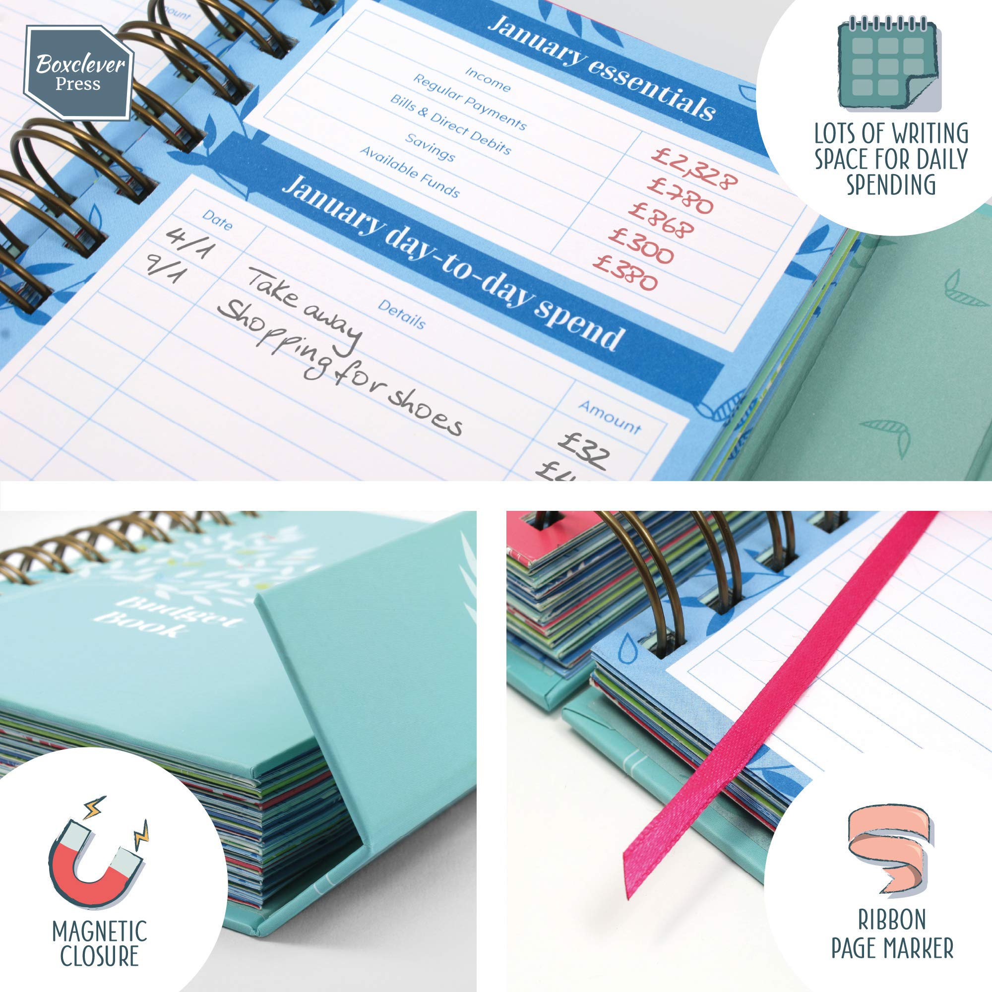 Boxclever Press Budget Book Monthly Budget Planner And Receipt Book To 