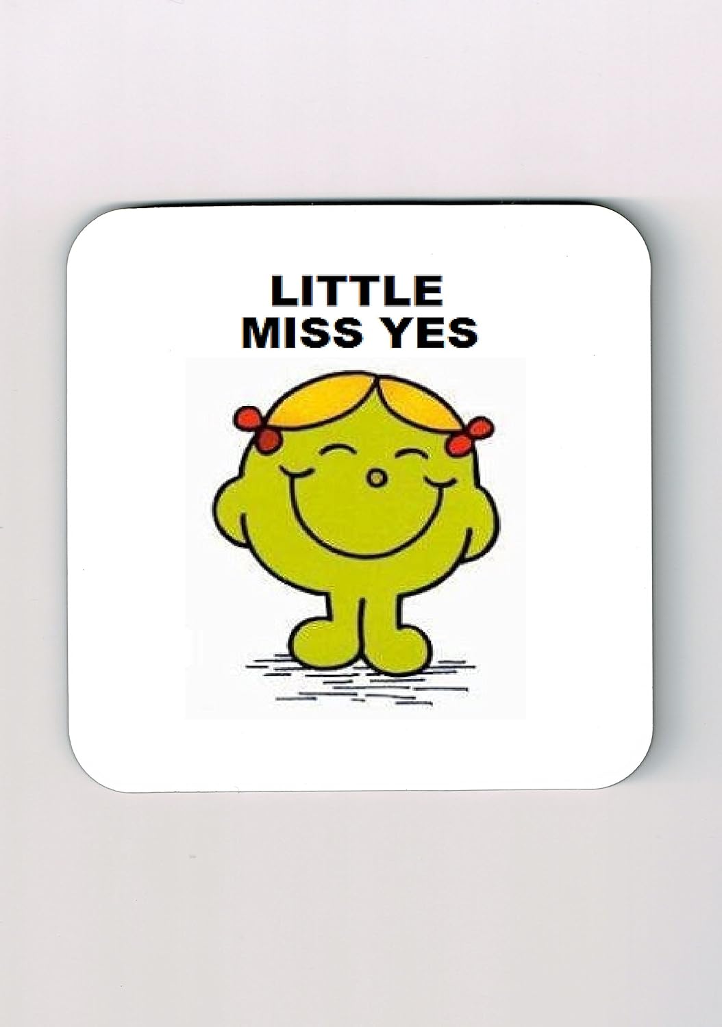 Little Miss Yes Coaster, Little Miss and Mr Men Coaster,: Amazon.co.uk ...