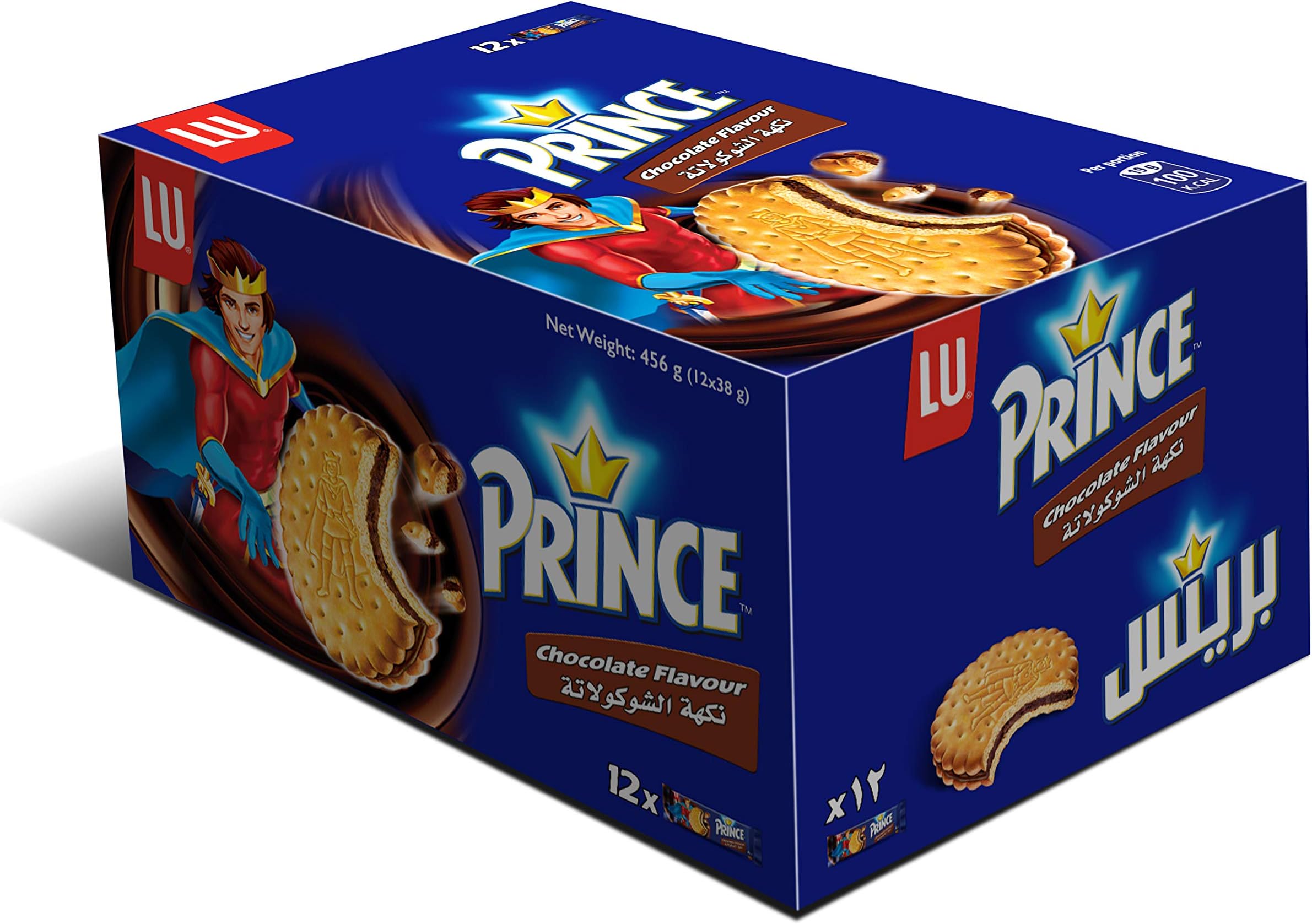 LU Prince Chocolate Flavor Biscuits - 12 x 38 gm price in UAE | Amazon ...