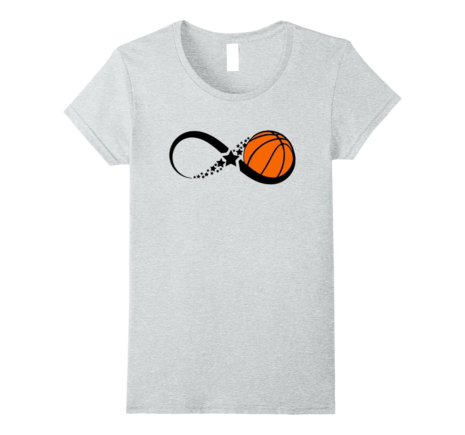 Infinity Symbol Basketball Game Mom Dad Player Kid Tee