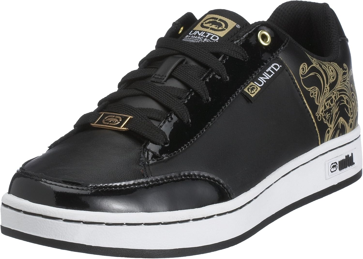 Ecko Men's Pratique-Rugby Black/Gold 6 UK Regular: Amazon.co.uk: Shoes ...