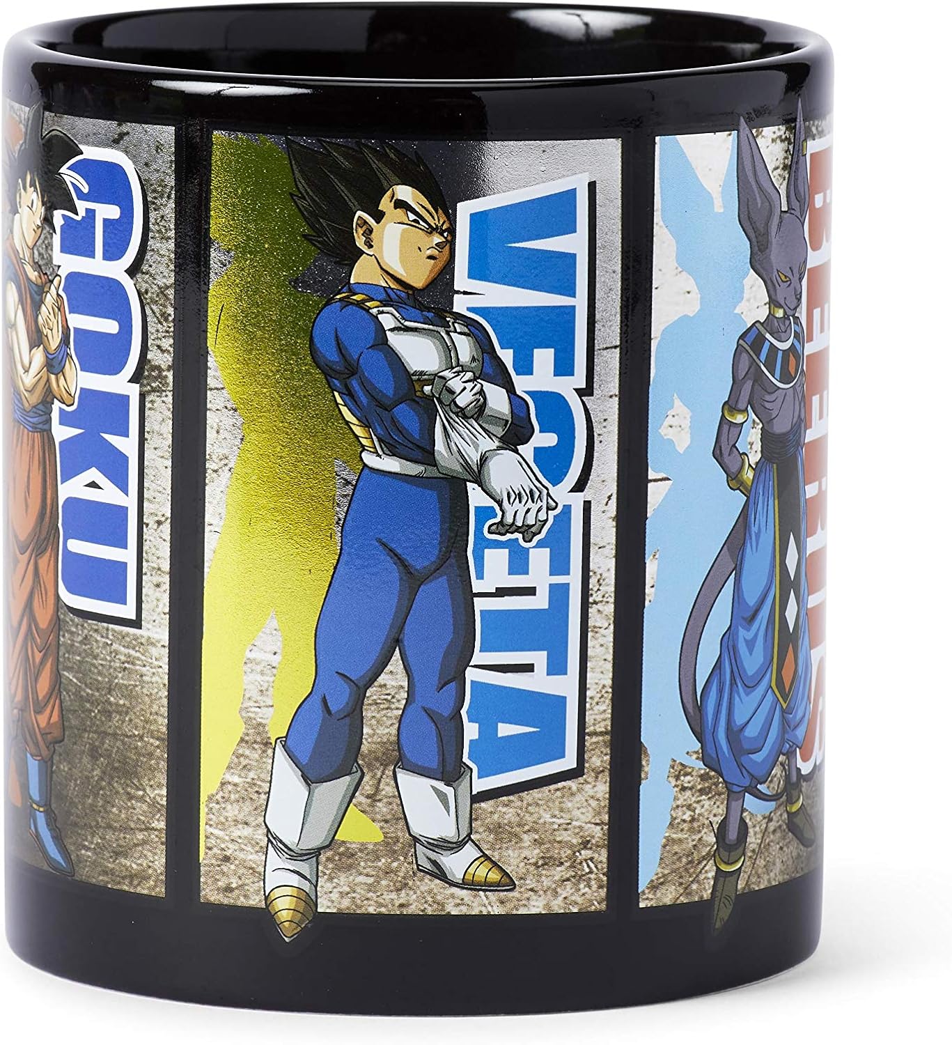 Dragon Ball Super Saiyans VS Lord Beerus Ceramic Character Mug | Holds ...