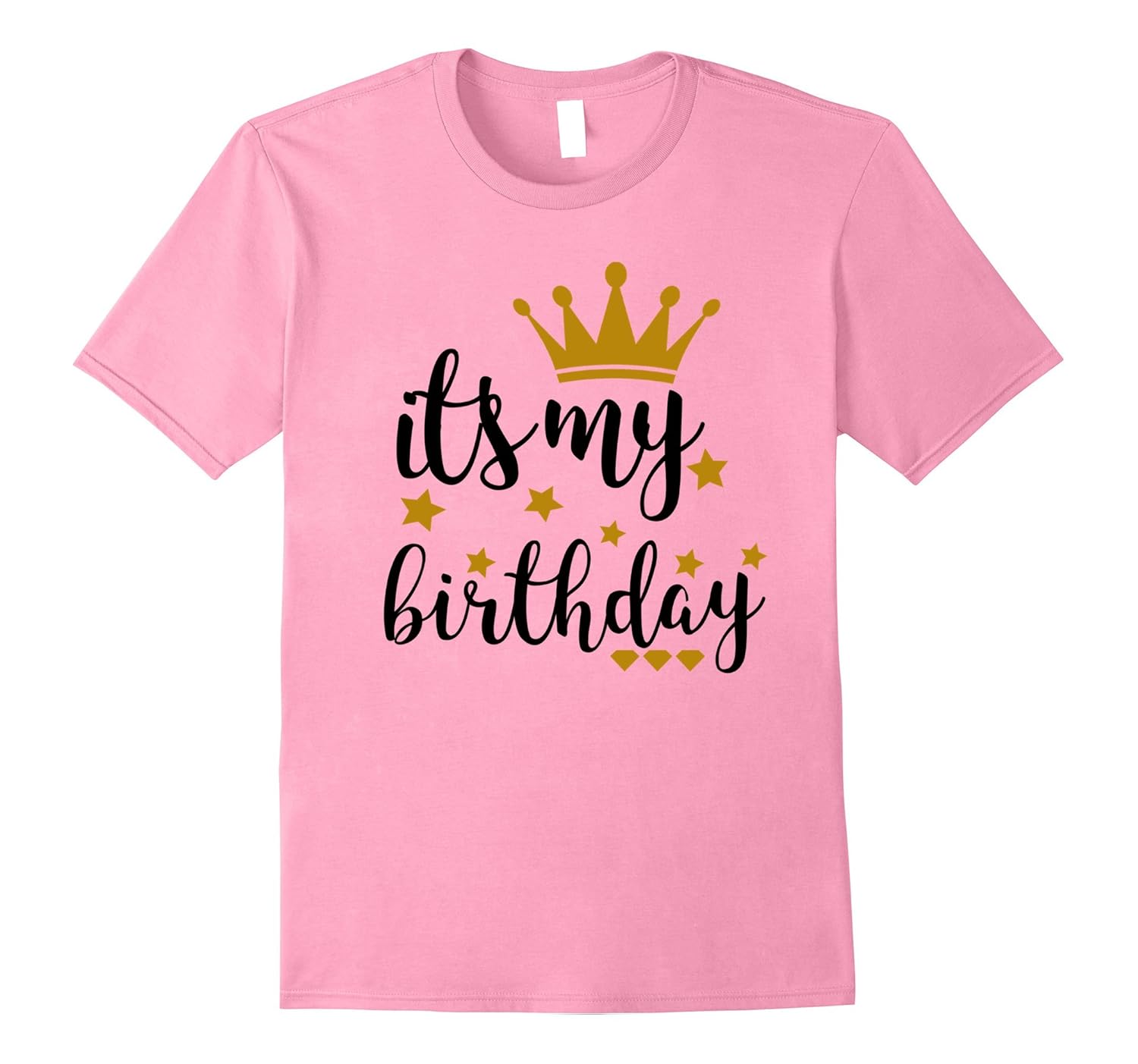 It s My Birthday Shirt For Women Teens Girls Black Gold RT Rateeshirt