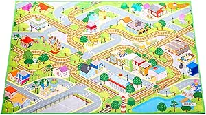 Amazon.com: MMP Living Kids Felt Play Mat - with Non-Slip, Grip Backing ...