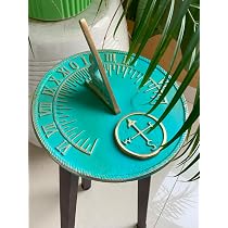 Sundials For The Garden Sundial Verdigris Finish Brass 10" Dia Vintage ...