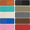 Amazon.com: Dunzy 60 Pcs Blank Leatherette Hat Patch with Adhesive Rectangle Leather Hat Patches ...