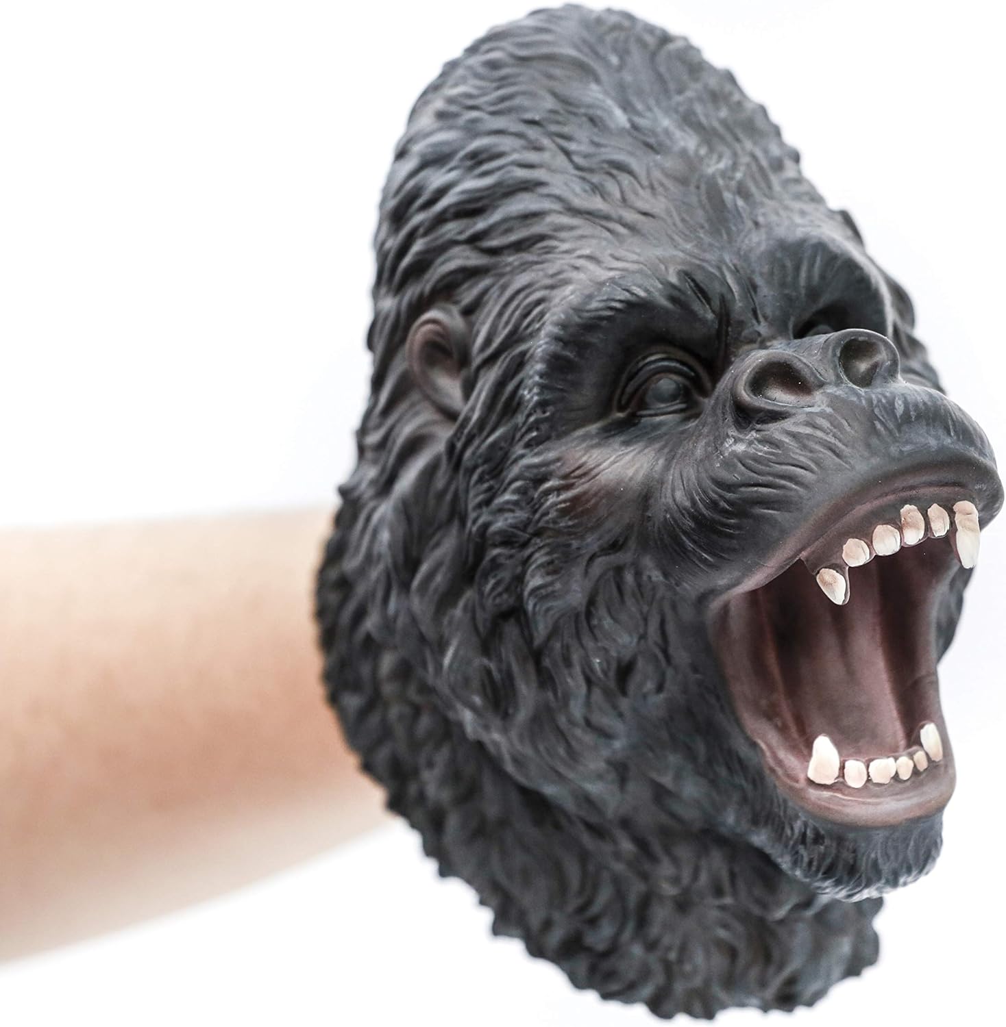 CreepyParty Monkey Gorilla Puppet Realistic Soft Latex Rubber Animal Hand Puppets King Kong Toys ...