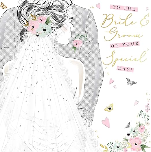 to The Bride and Groom on Your Special Day - Handfinished Wedding Card ...