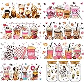 Amazon.com: Rngmsi UV DTF Cup Wrap - 8 Sheets Coffee UV DTF Cup Wraps ...