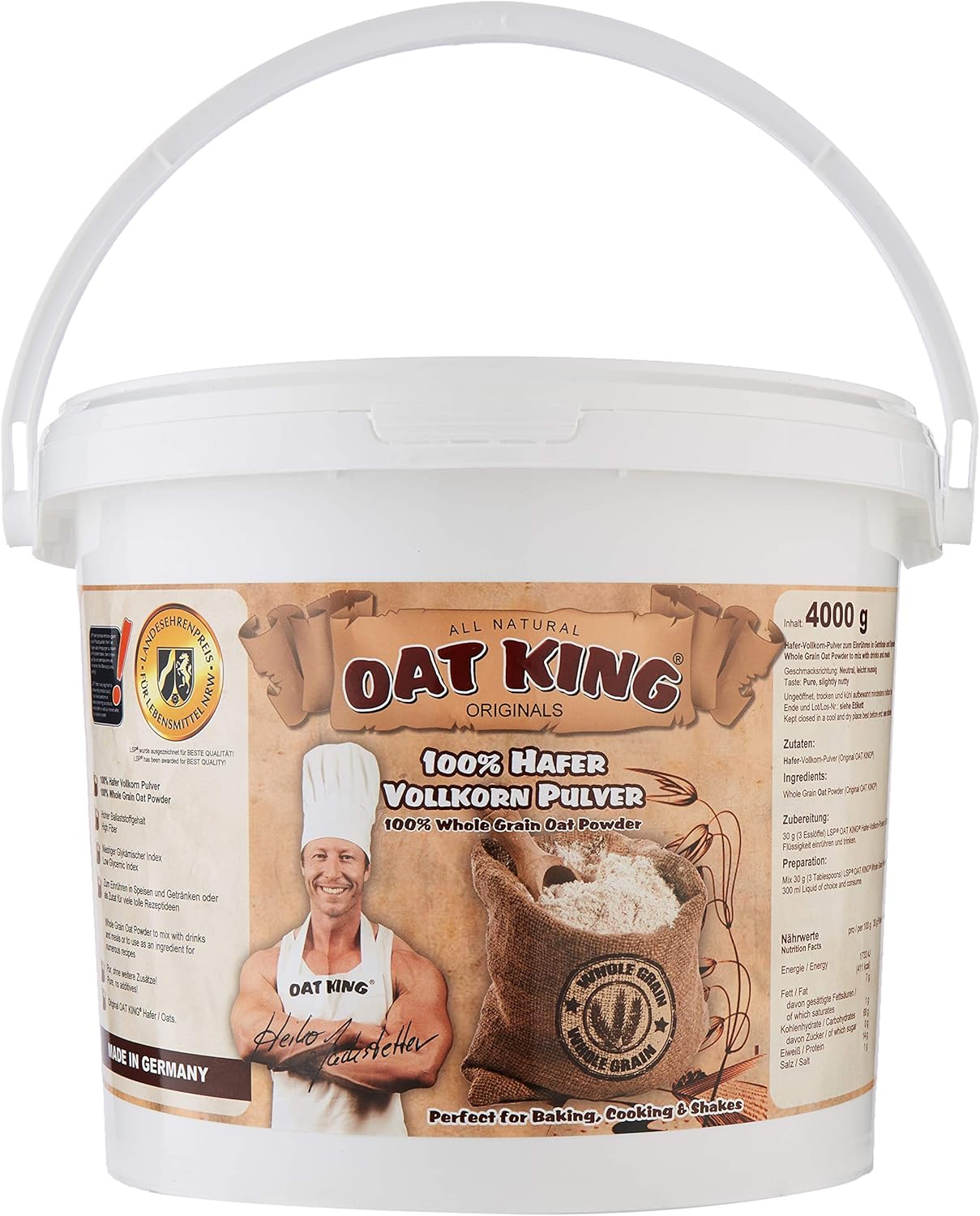 Lsp Oat King Wholegrain Standard Oat Powder, 4 kg – BigaMart