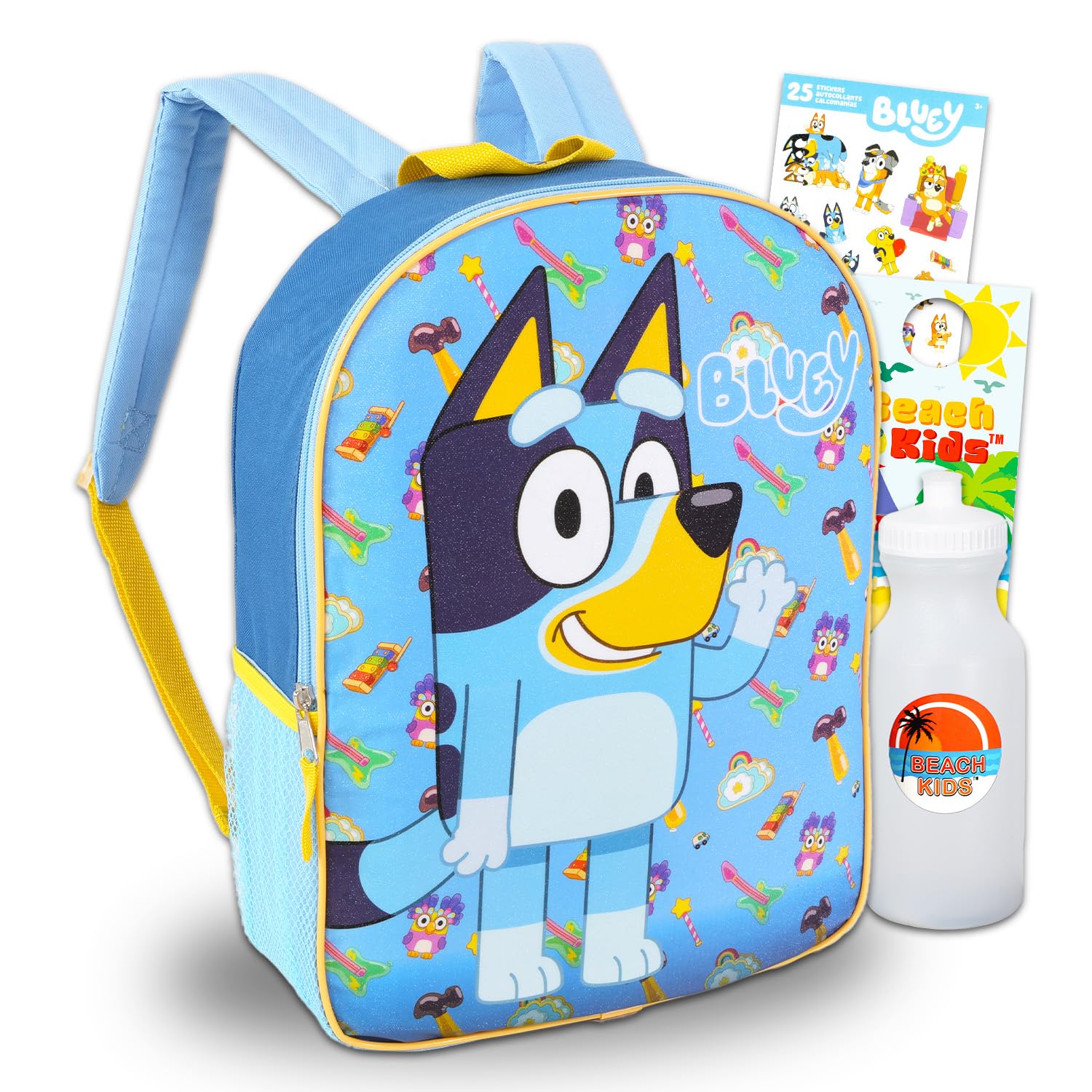 Bluey Backpack for Kids - Bundle with 15” Bluey School Backpack Plus ...