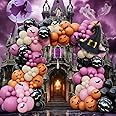 Amazon.com: 196Pcs Halloween Balloons Garland Arch Kit with Spider ...