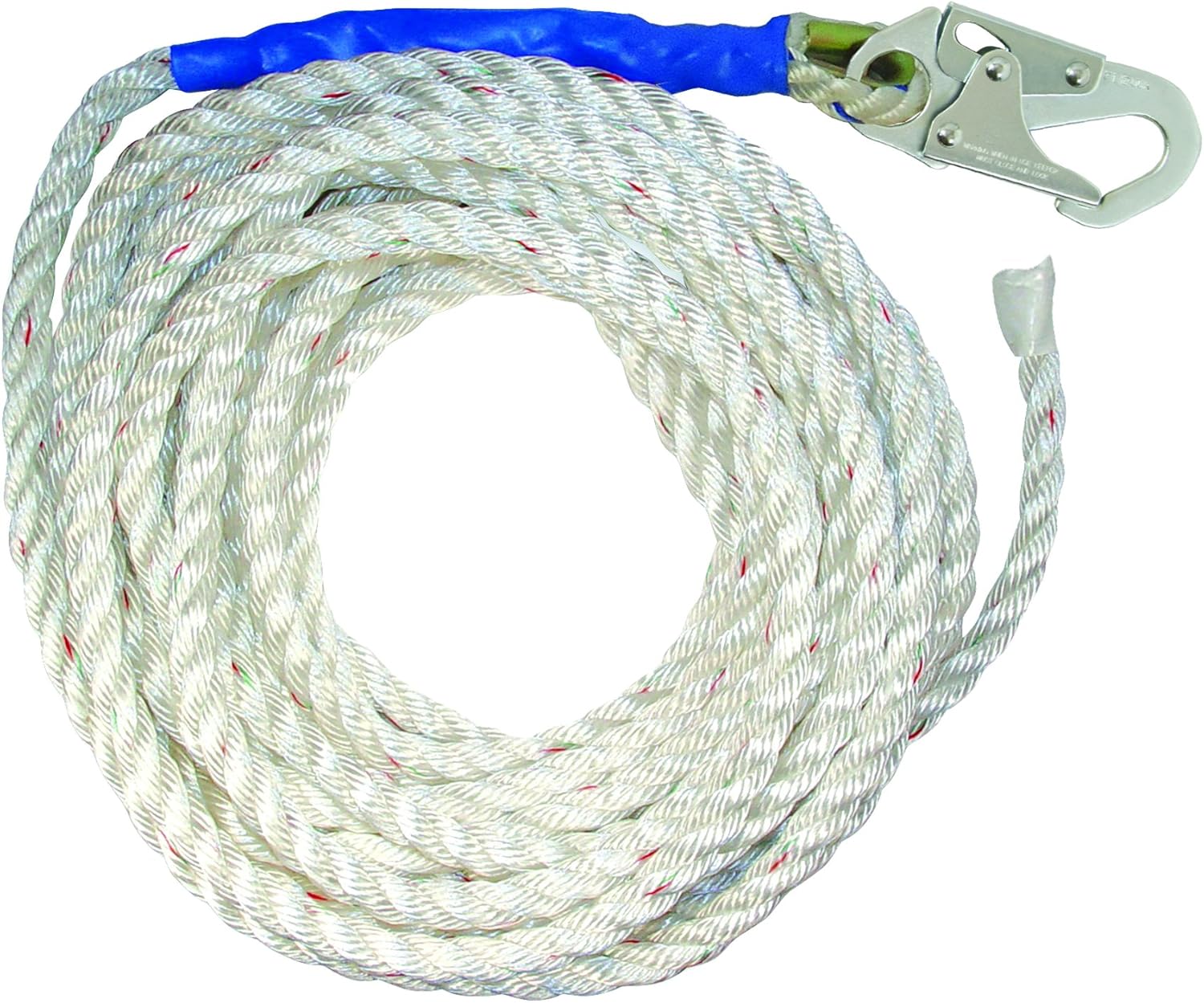 FallTech 8130T Vertical Lifeline, Rope - 5/8" Premium Polyester Rope ...