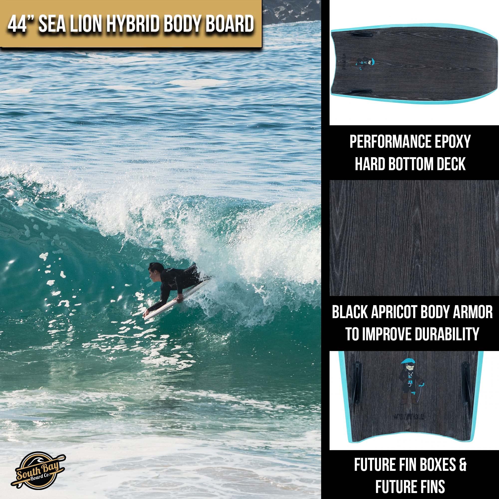 Mua South Bay Board Co. - 44” Sea Lion Hybrid Bodyboard with Future ...