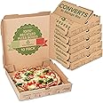 Amazon.com: Stock Your Home 10 Pack Recycled Kraft 10x10 Pizza Box with ...