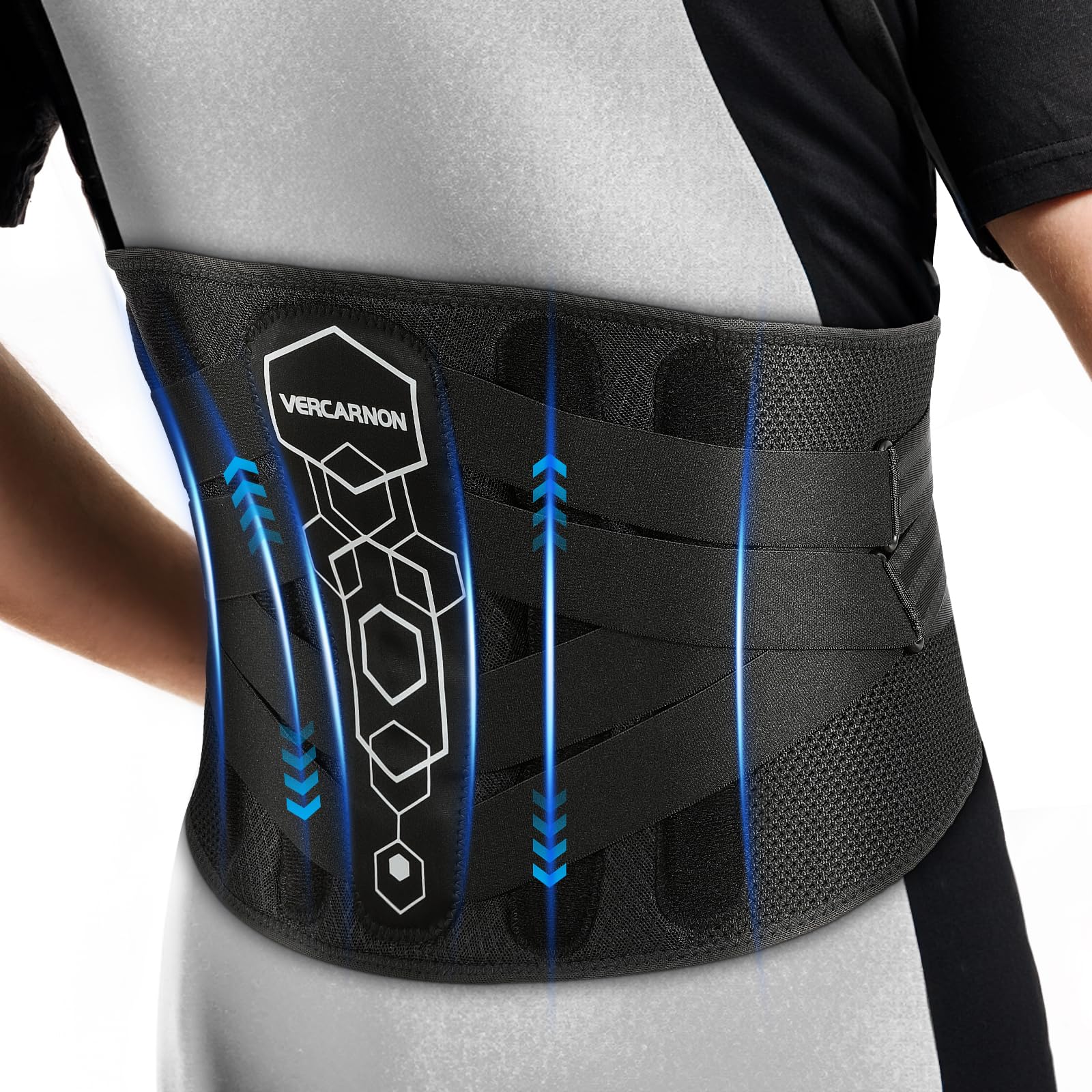 Back Brace for Lower Back Pain Relief, 3D Lumbar Pad & 6X Support Belt ...