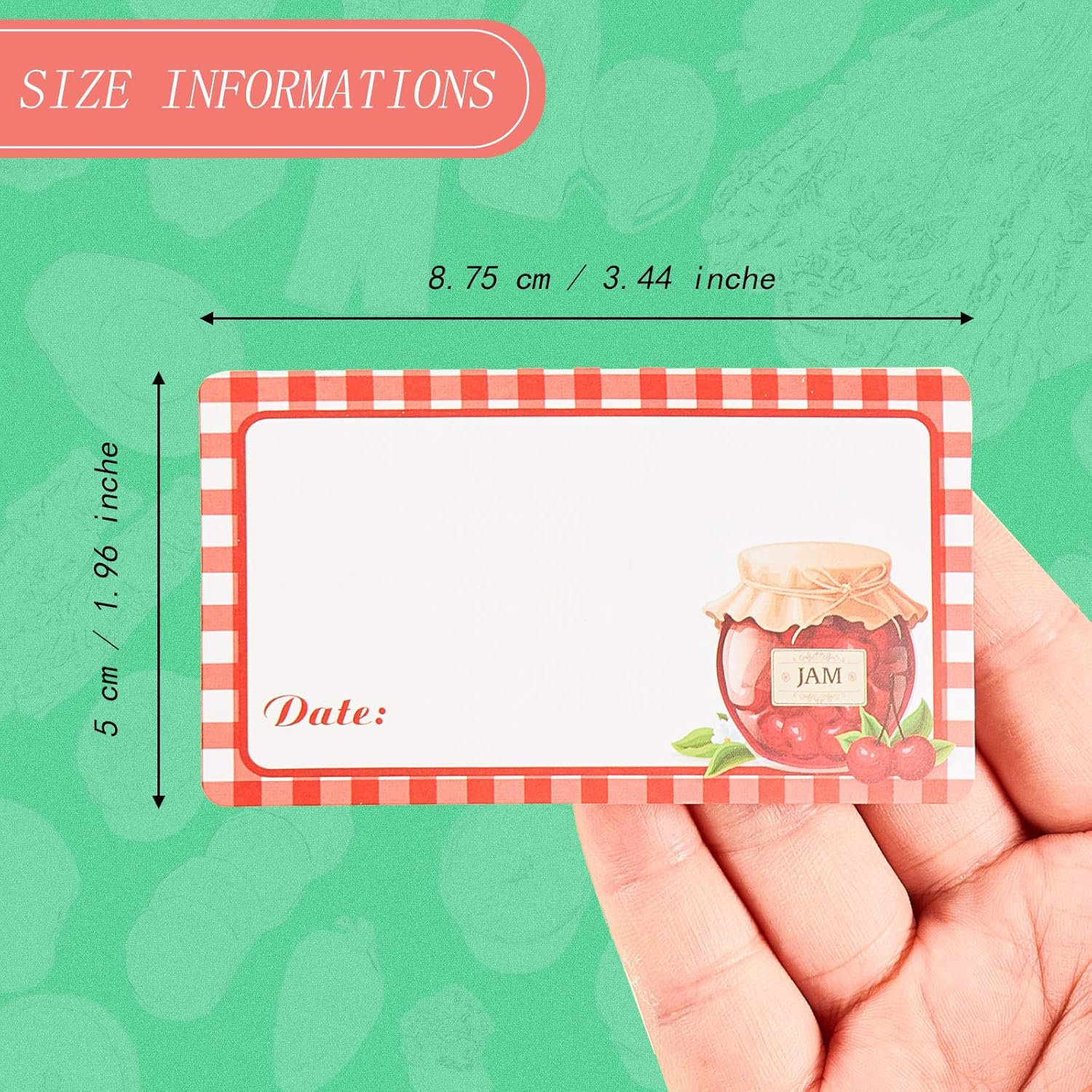 160 Pieces Jam Jar Labels Self Adhesive Printed Pantry Labels ...