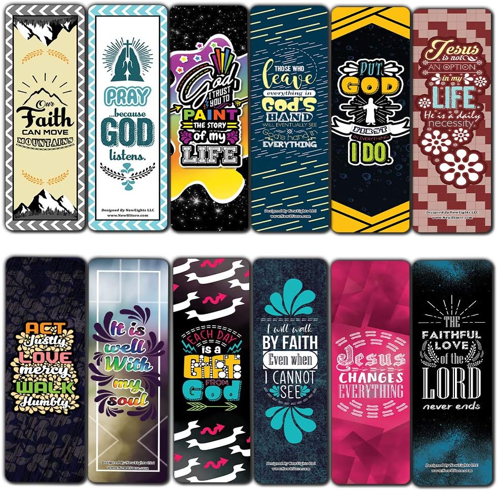 Inspirational Encouragement Christian Quotes Bookmarks Series 1 (60 ...