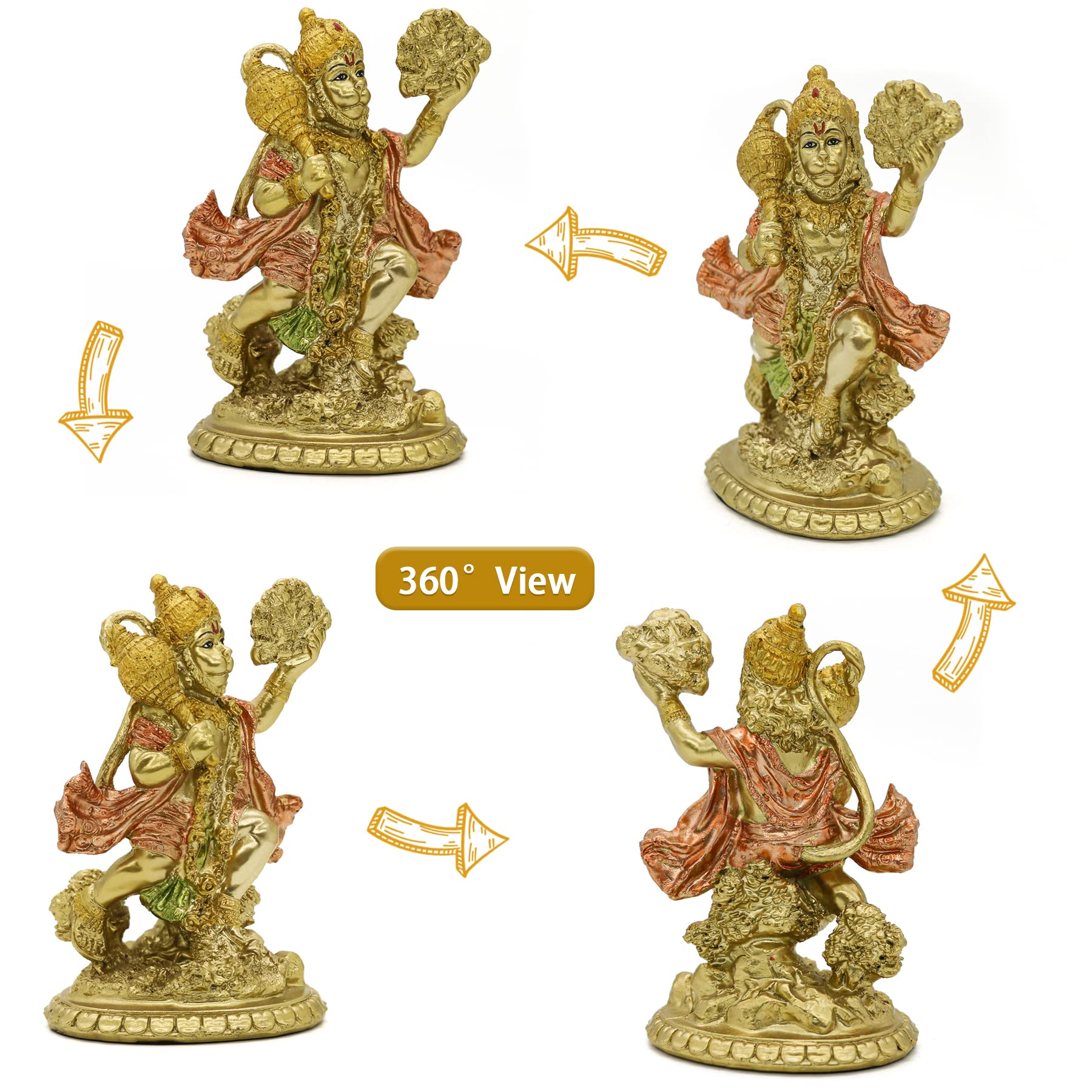Mua alikiki Hindu God Flying Hanuman Statue - Indian Idol Hanuman Murti ...