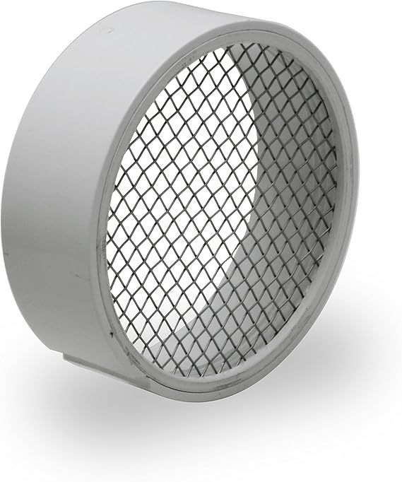 Raven R1510 PVC Termination Vent with 304 Stainless Steel Screen, 4 ...
