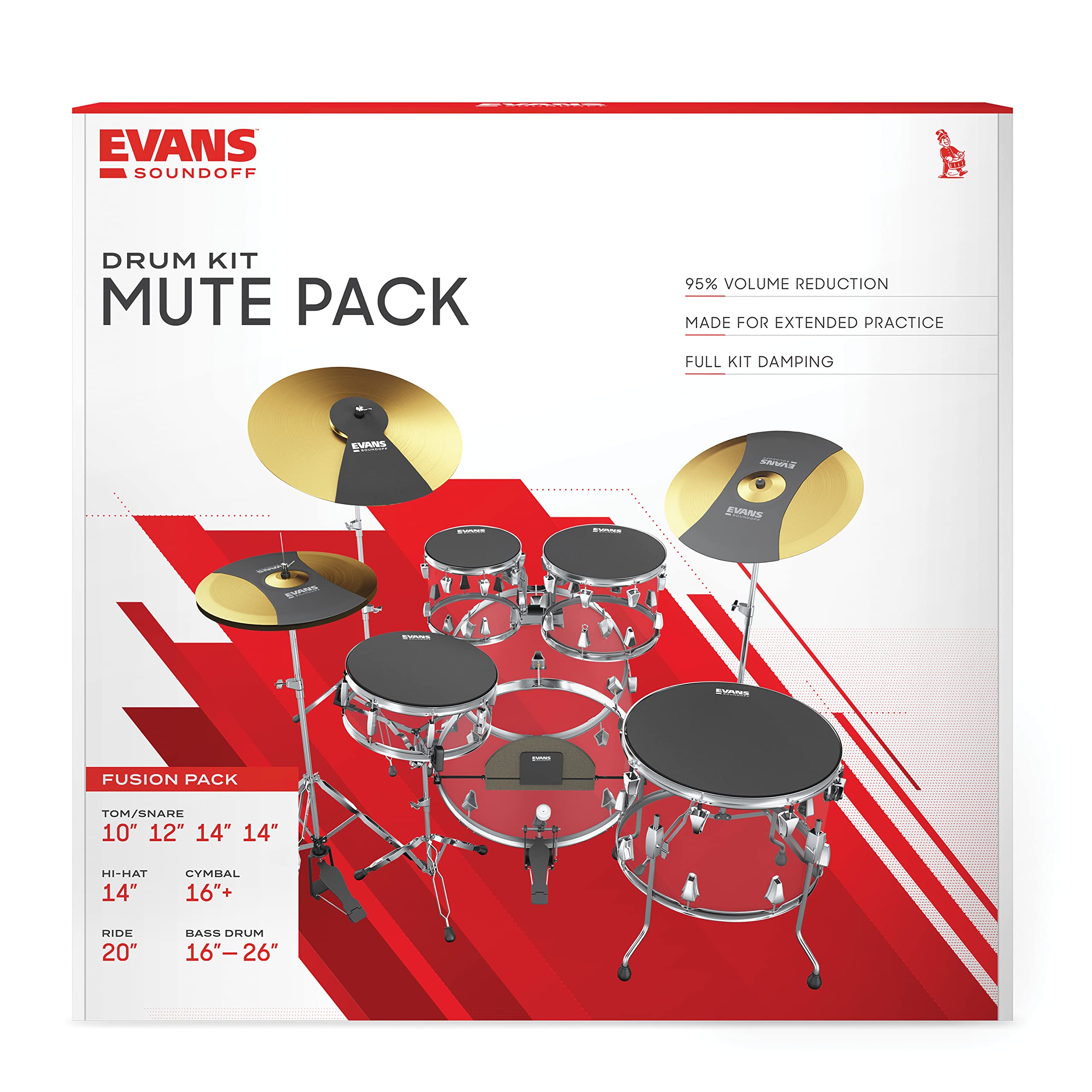 Mua Evans Soundoff Drum Mute Pads - Full Box Pad Set - Mutes Pack - 3 ...