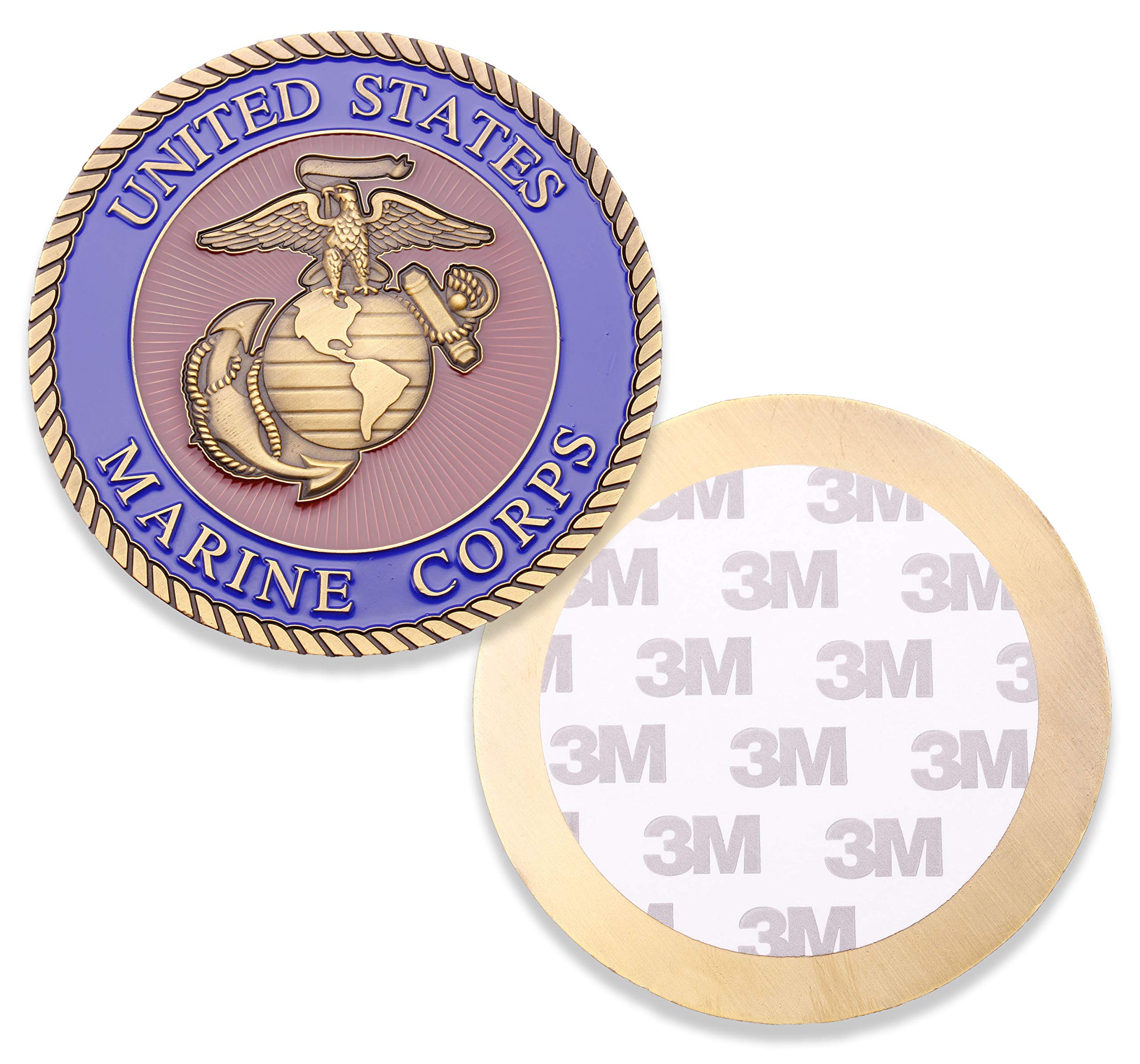 Mua 3" Marine Corps Challenge Coin Colored Filled - EGA Adhesive ...