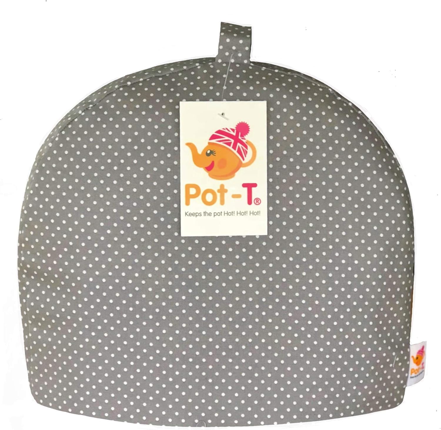 Pot-T® INSULATED Tea Cosy Cozy in Silver Grey Polka (Standard (22cm(h ...