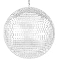 Amazon.com: VEVOR Mirror Disco Ball, 12 Inch Mirror Ball with Hanging ...